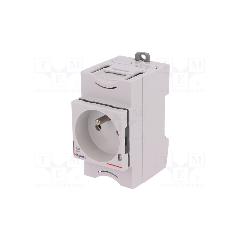 Prise de courant modulaire 10A à 16A 250V~ - 2P+T à éclips - 2,5 mo... Quantité A l'unité