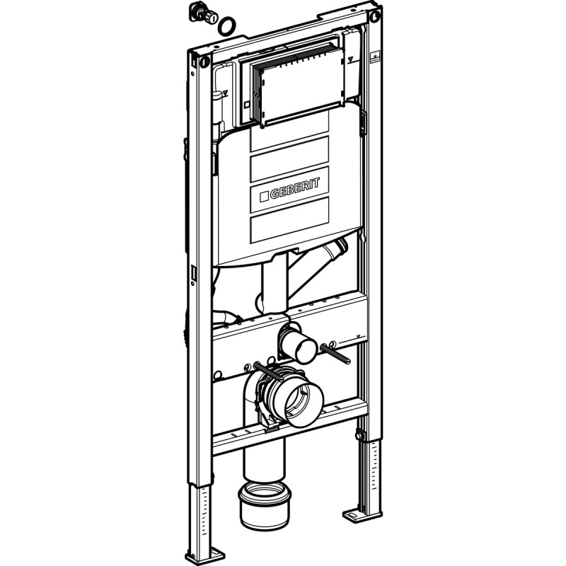 Bâti-support Geberit Duofix pour WC suspendu, avec réservoir à enca...