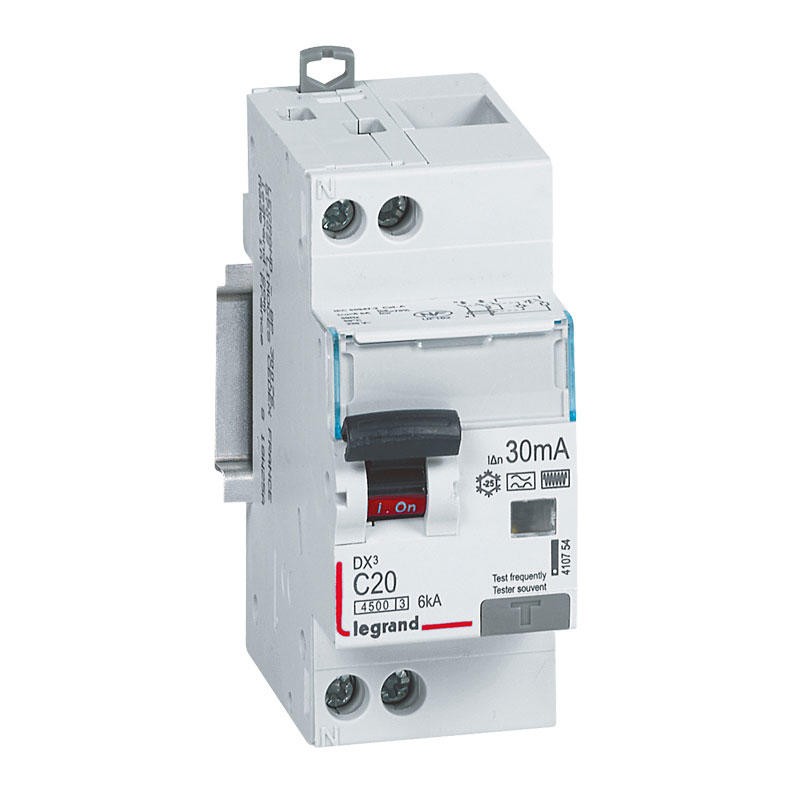 Disjoncteur diff DX³4500 arrivée haute et départ bas à vis U+N 230V...