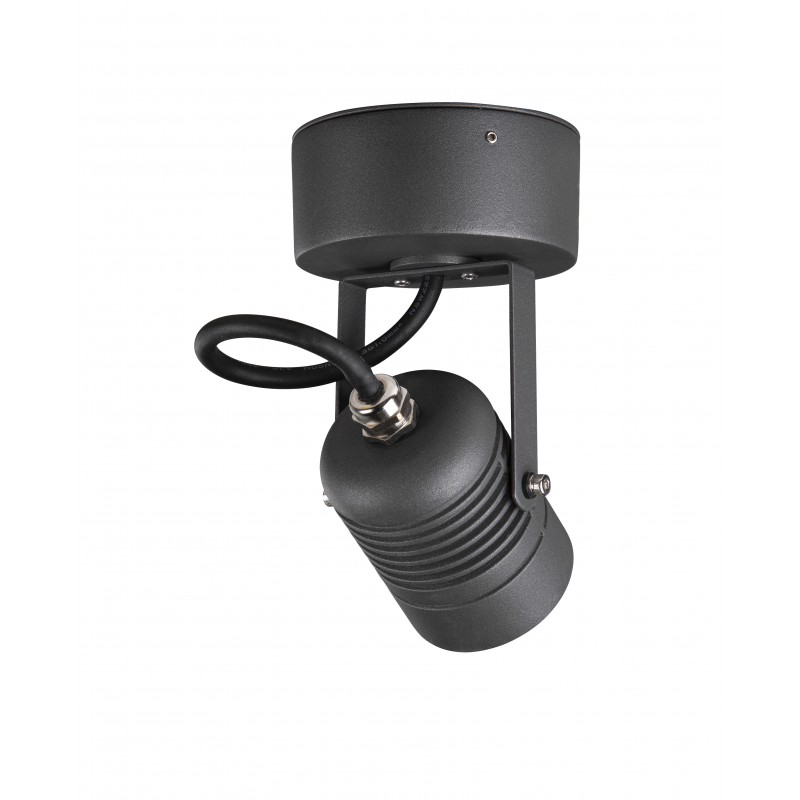 LED SPOT, applique extérieure, anthracite, LED, 6W, 3000K, IP65 - 1...