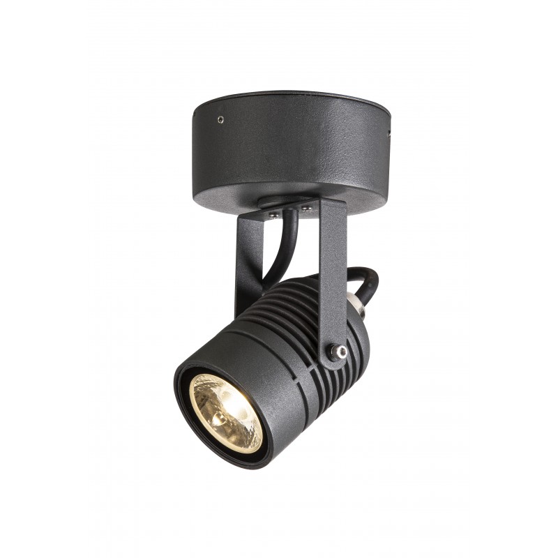 LED SPOT, applique extérieure, anthracite, LED, 6W, 3000K, IP65 - 1...