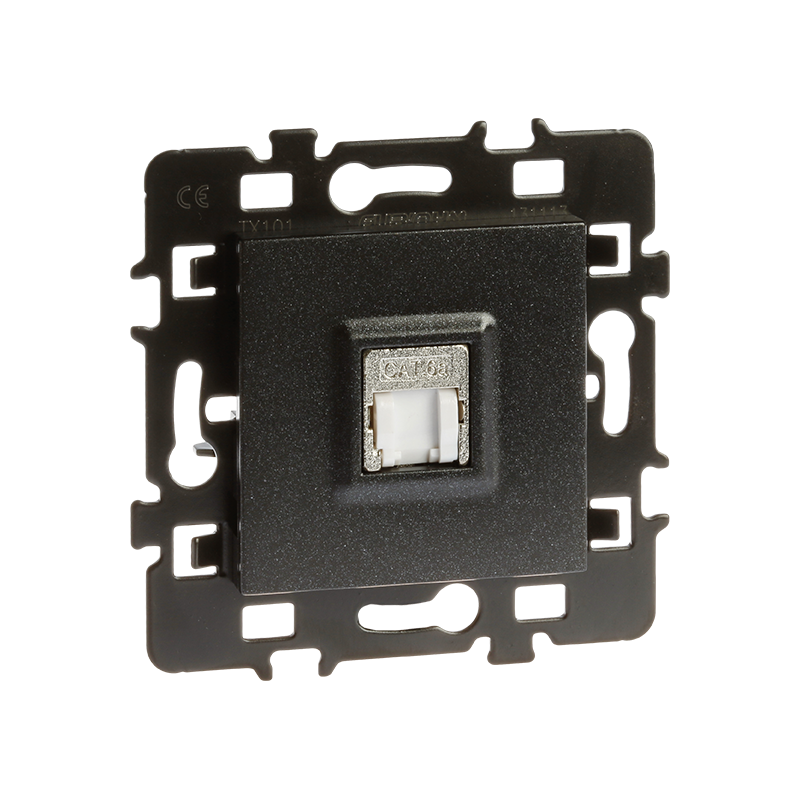Prise RJ45 Cat 6A STP Grade 3 anthracite - 61979 - EUROHM | GENMA