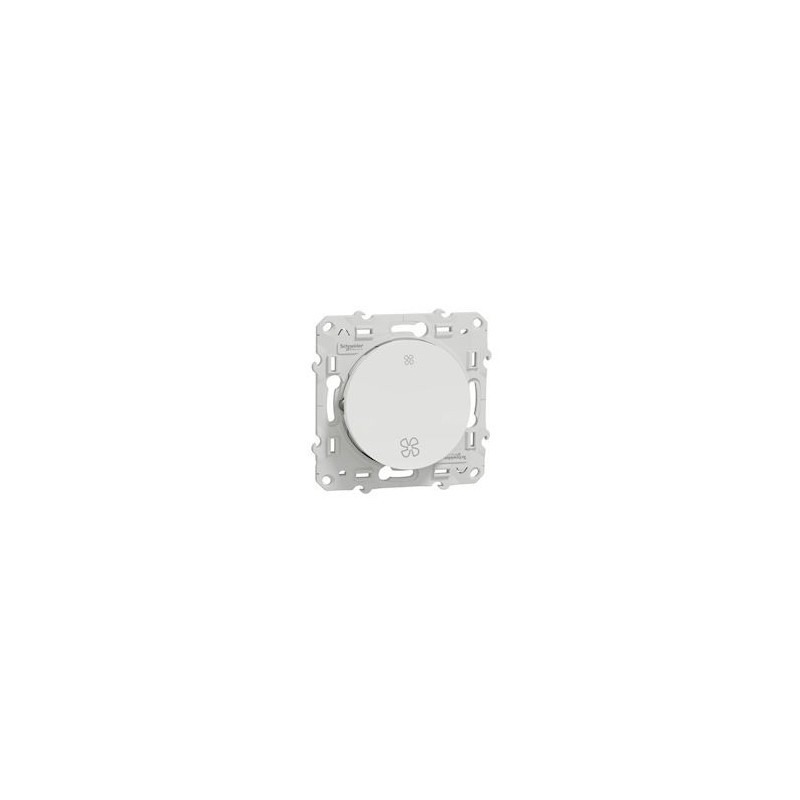 Odace, interrupteur VMC Blanc, sans position arret, a vis - S520233...